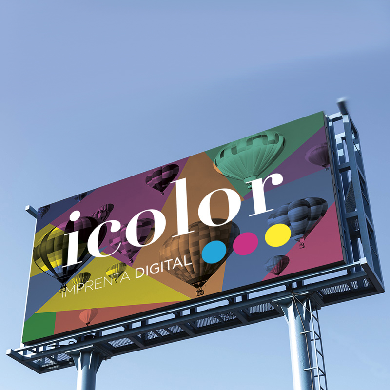 Rotulación de vallas publicitarias con vinilo de alta calidad.